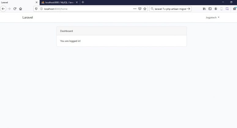 Tutorial Laravel 6x Membuat Login Dan Register Dengan Laravel 6x