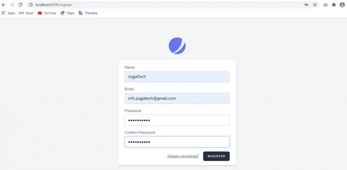 Steps For Laravel 8 Authentication Scaffolding Jogjatech Web