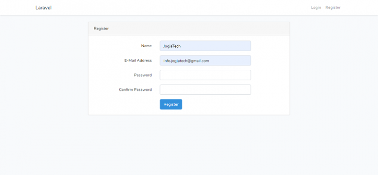 Laravel 8: Install Bootstrap For Laravel UI Auth Scaffolding | JogjaTech - Web Developer Jogja ...